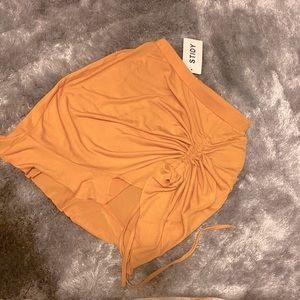 STIDY | Skirts | Mini Skirt Side Drawstring Stretchy Ruched Size Small ...